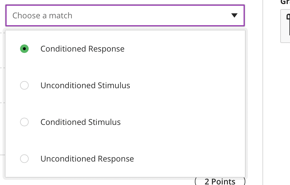 Solved Consider the following example. Then match each | Chegg.com