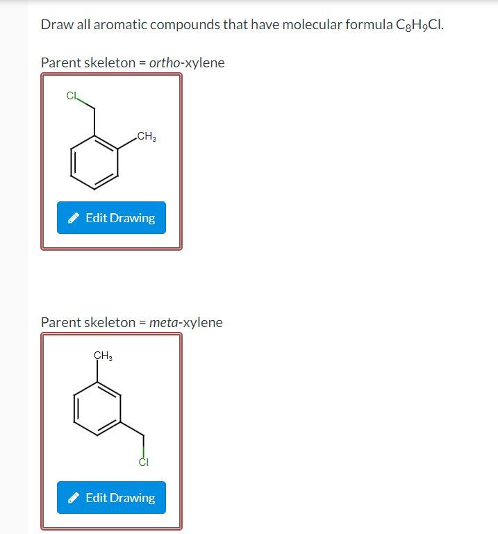 Solved Draw all aromatic compounds that have molecular | Chegg.com