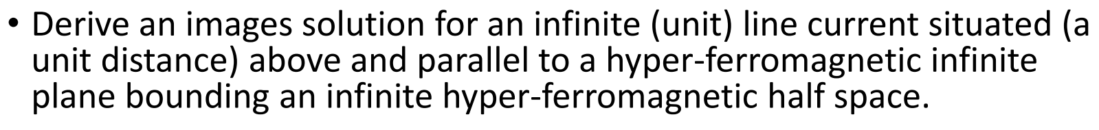 Derive an images solution for an infinite (unit) line | Chegg.com