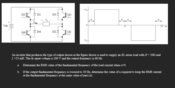 Solved An inverter that produces the type of output shown in | Chegg.com