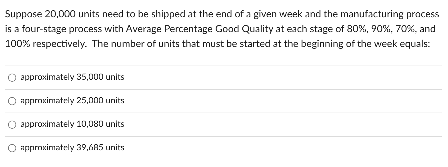 Solved Given the following: Daily input = 2000 units %G = | Chegg.com