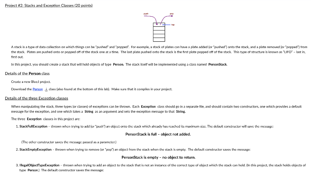 Solved Summary Create Exception Classes For Two Projects 1 0207