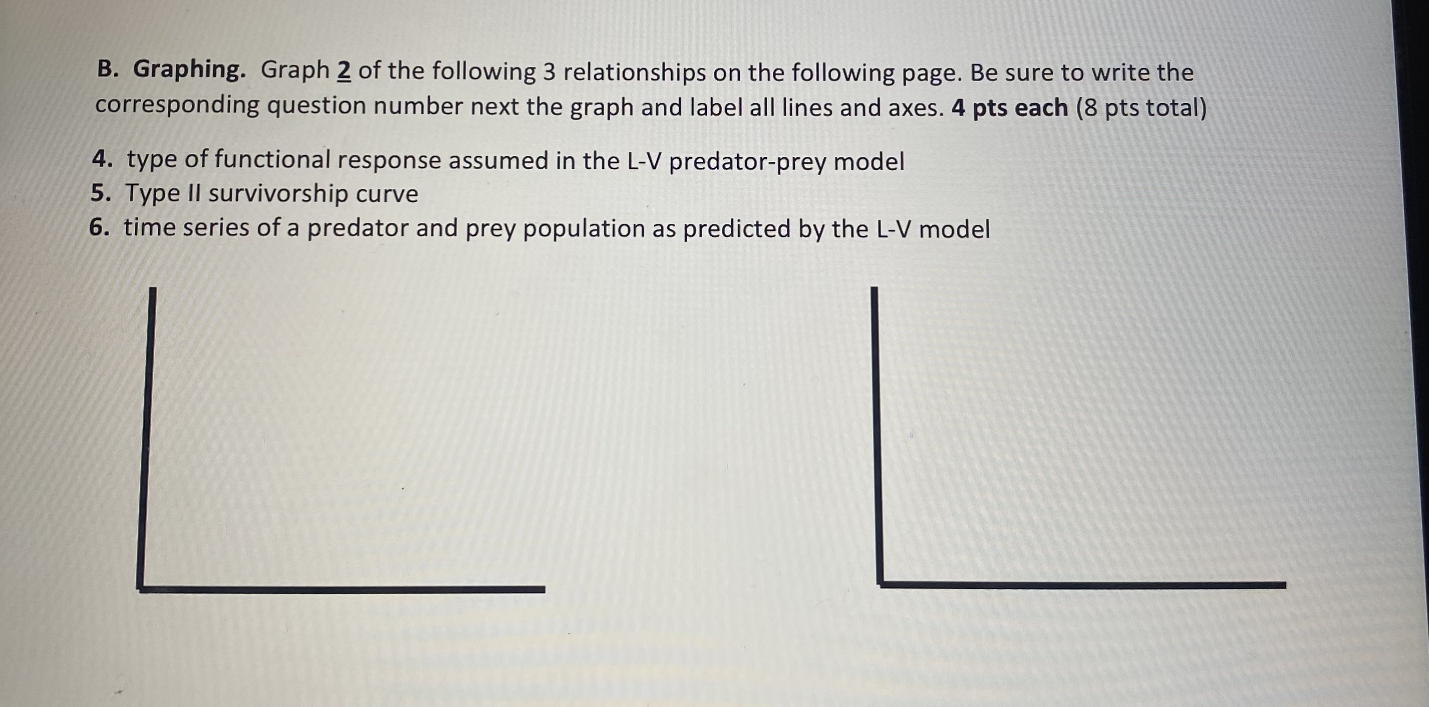B. Graphing. Graph 2 of the following 3 relationships | Chegg.com