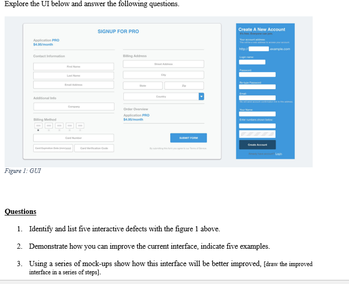 Solved Explore The Ui Below And Answer The Following