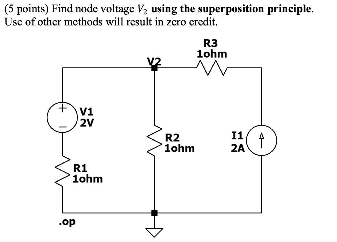 Solved (5 points) Find node voltage V2 using the | Chegg.com Solved (5 points) Find node voltage V2 using the | Chegg.com