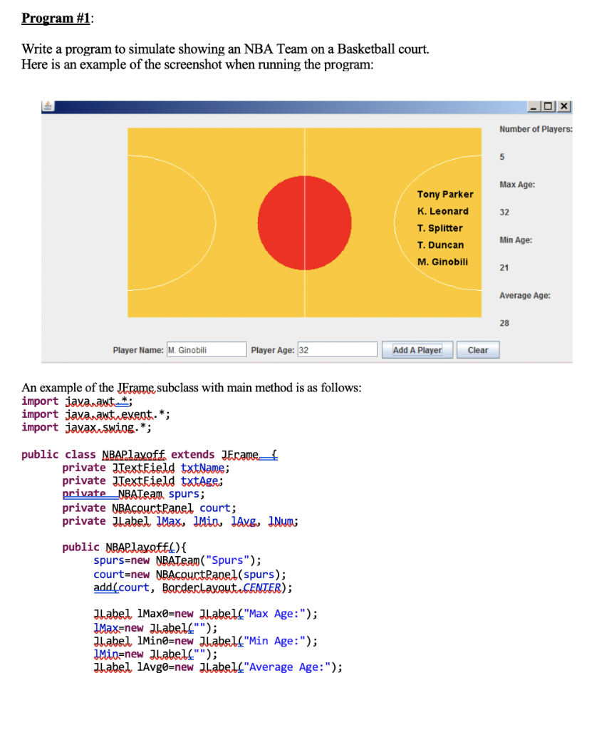 Please Give Comments On Each Line Java