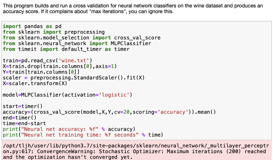 Solved This program builds and run a cross validation for | Chegg.com
