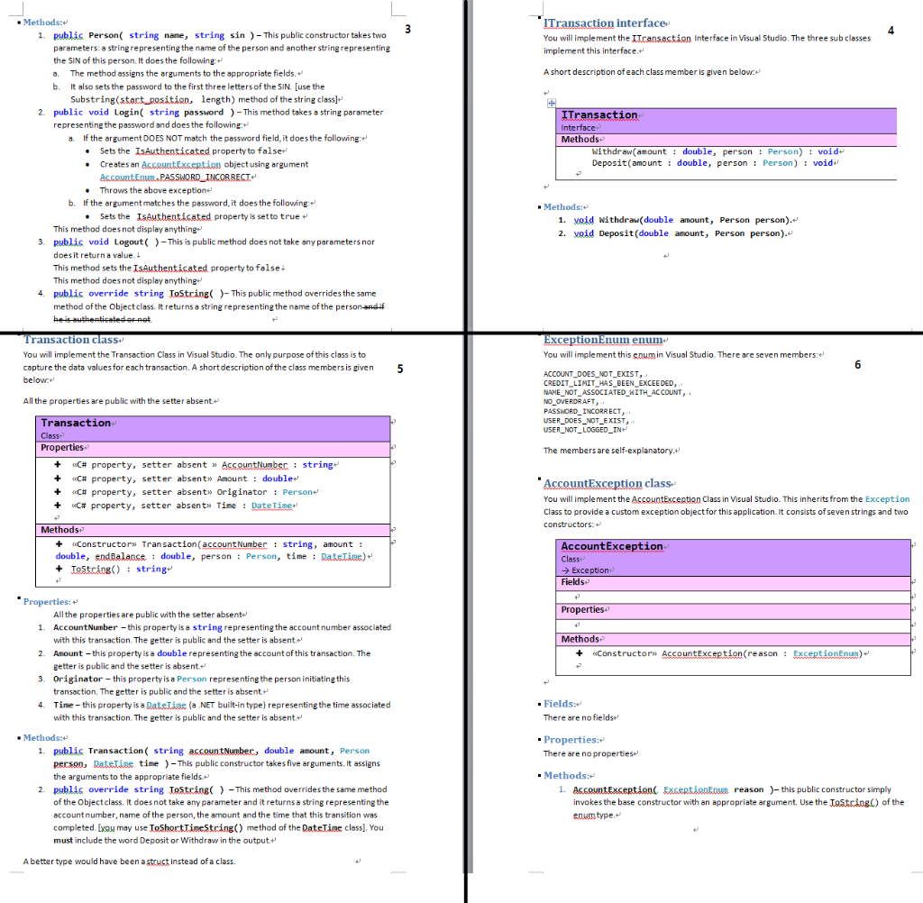 Solved 1 Person class 2 You will implement the Person Class | Chegg.com