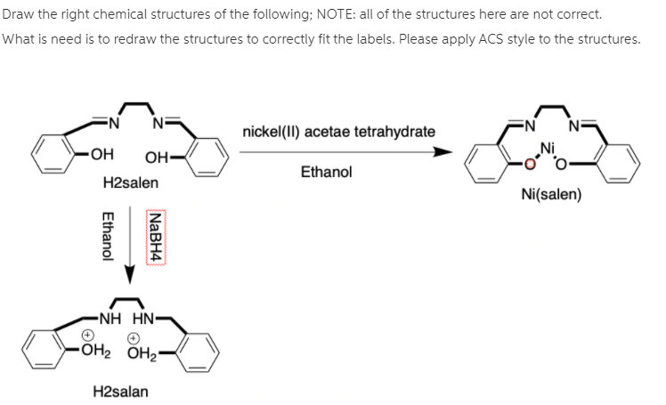 Solved Draw the right chemical structures of the following; | Chegg.com