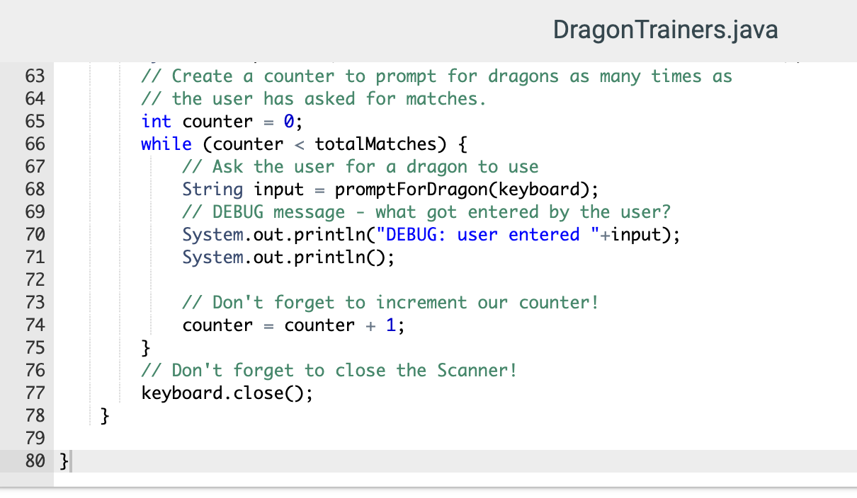 Solved 11.15 Dragon Trainers With Methods Intro - Lab For | Chegg.com