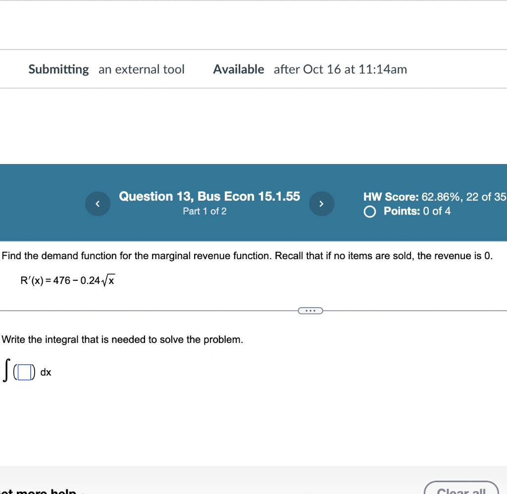 Solved Find The Demand Function For The Marginal Revenue 6624