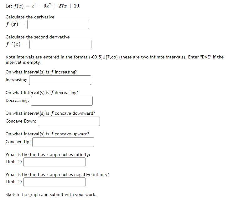 Solved Let f(x)=x3−9x2+27x+10. Calculate the derivative | Chegg.com Solved Let f(x)=x3−9x2+27x+10. Calculate the derivative | Chegg.com