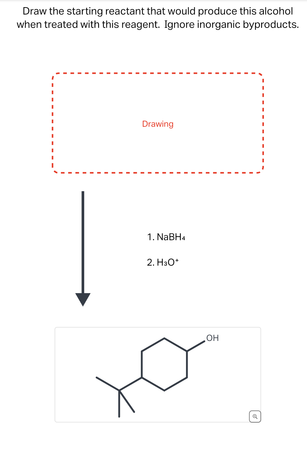 Draw the starting reactant that would produce this | Chegg.com