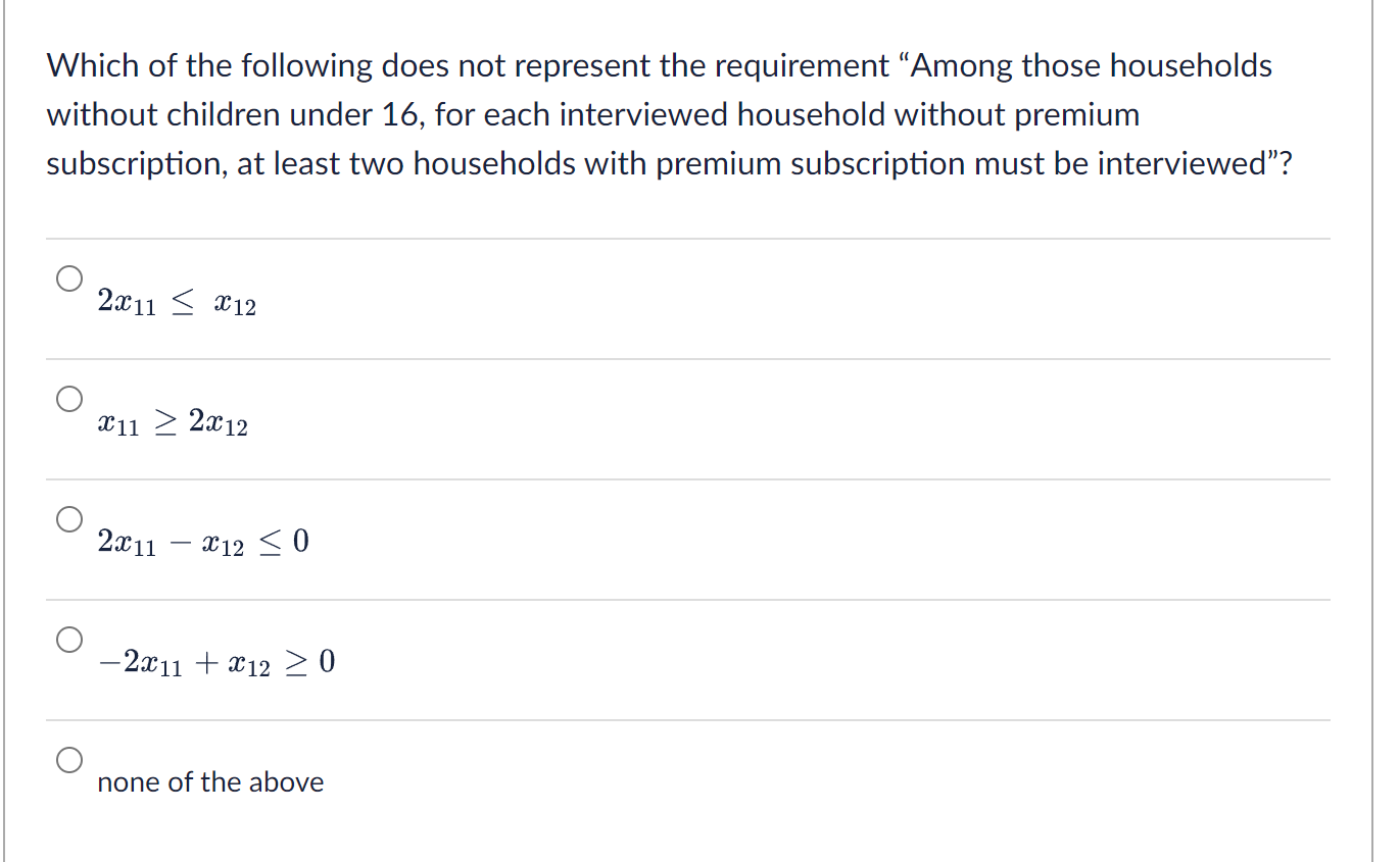 Solved Which of the following does not represent the | Chegg.com