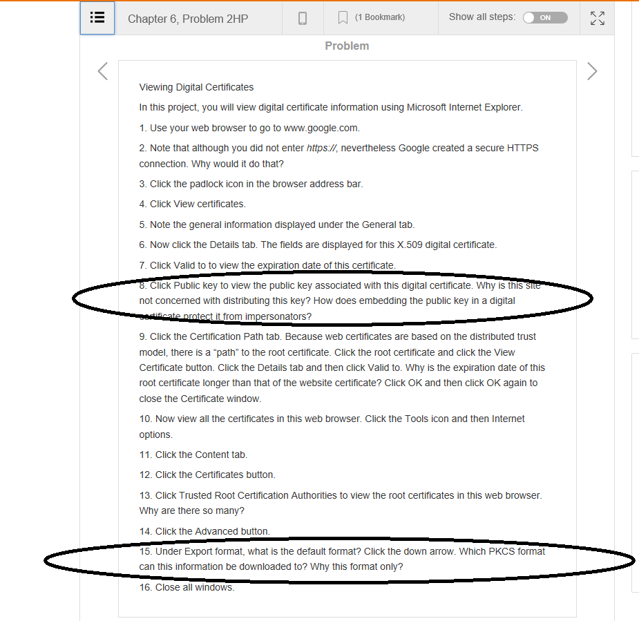Solved Chapter 6, Problem 2HP (1 Bookmark) Show all steps ON | Chegg.com