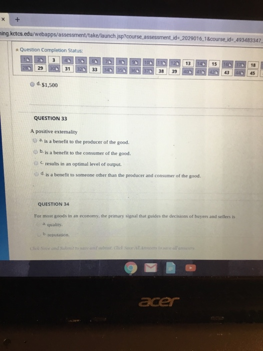 Solved ing kctcs.edu/webapps/assessment/take/launch | Chegg.com