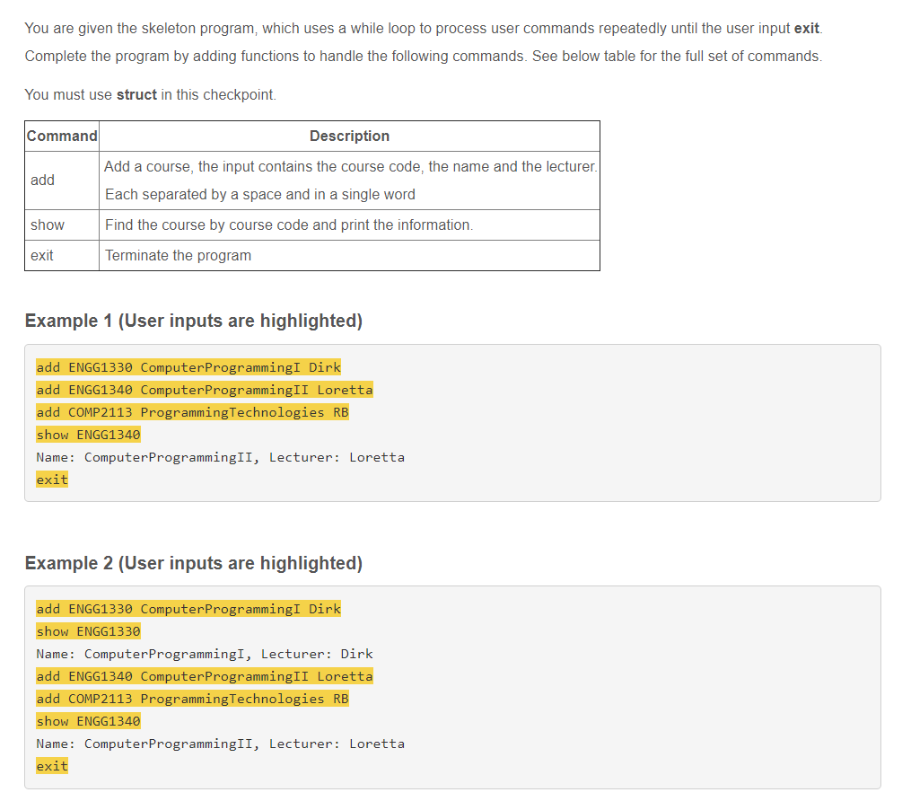 Solved A C++ problem The skeleton program: #include | Chegg.com