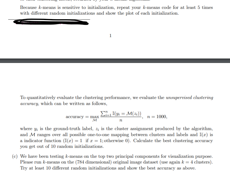 Solved k-means Clustering on Images In this problem, you'll | Chegg.com