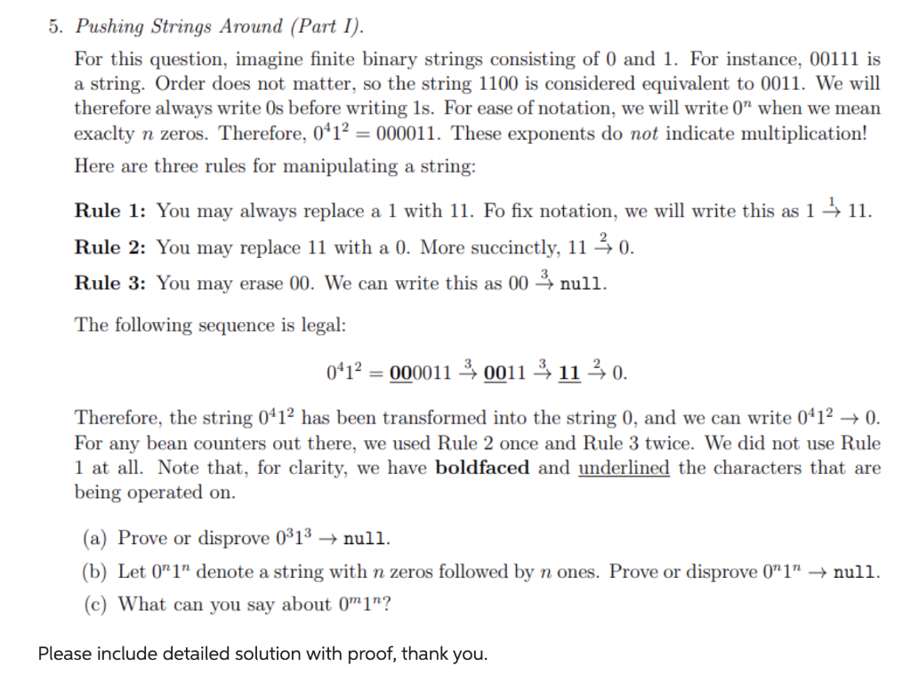 Solved Pushing Strings Around (Part I). For this question, | Chegg.com
