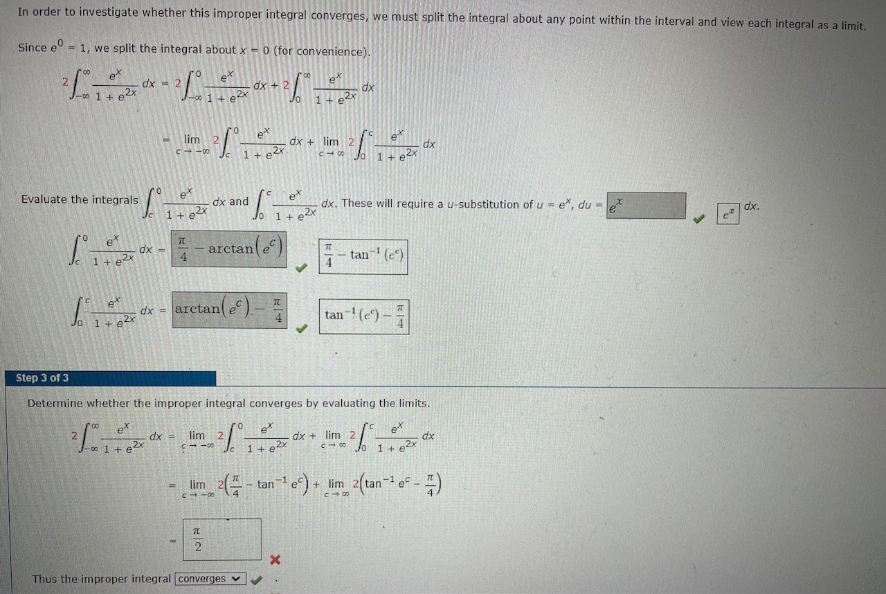 Solved Evaluate the improper integral (if convergent). (If | Chegg.com