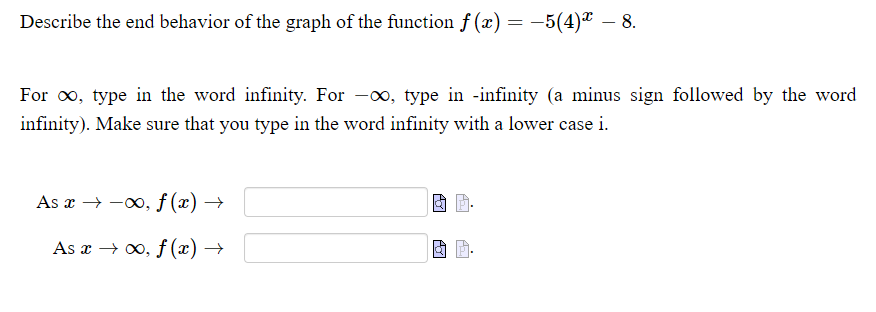 Solved Describe the end behavior of the graph of the | Chegg.com