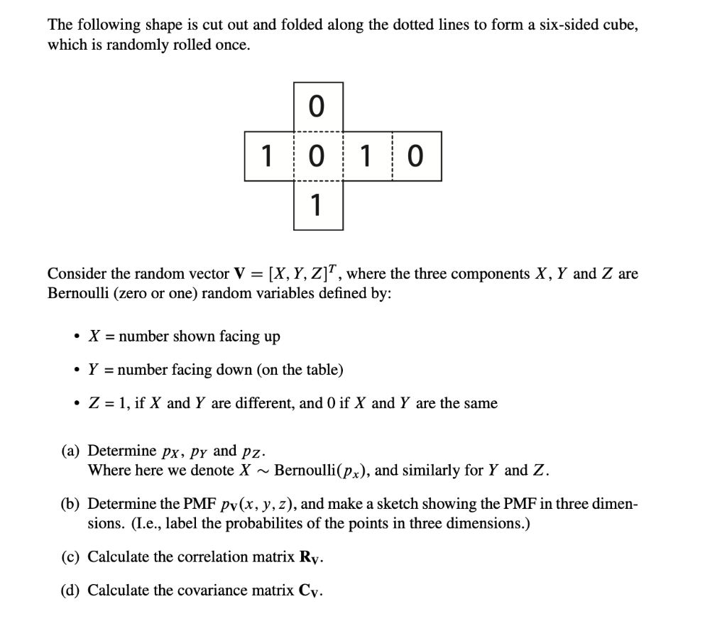 Solved The following shape is cut out and folded along the | Chegg.com