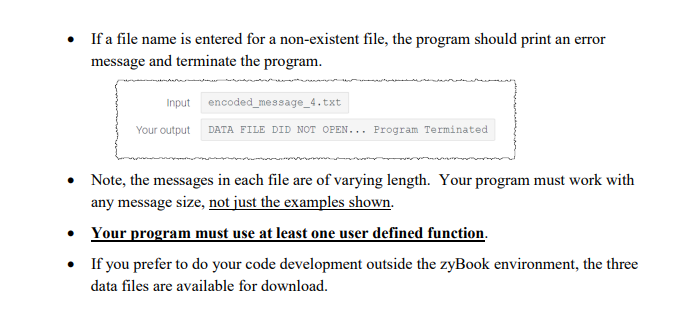 Solved Your goal for this Coding Challenge is to decrypt | Chegg.com