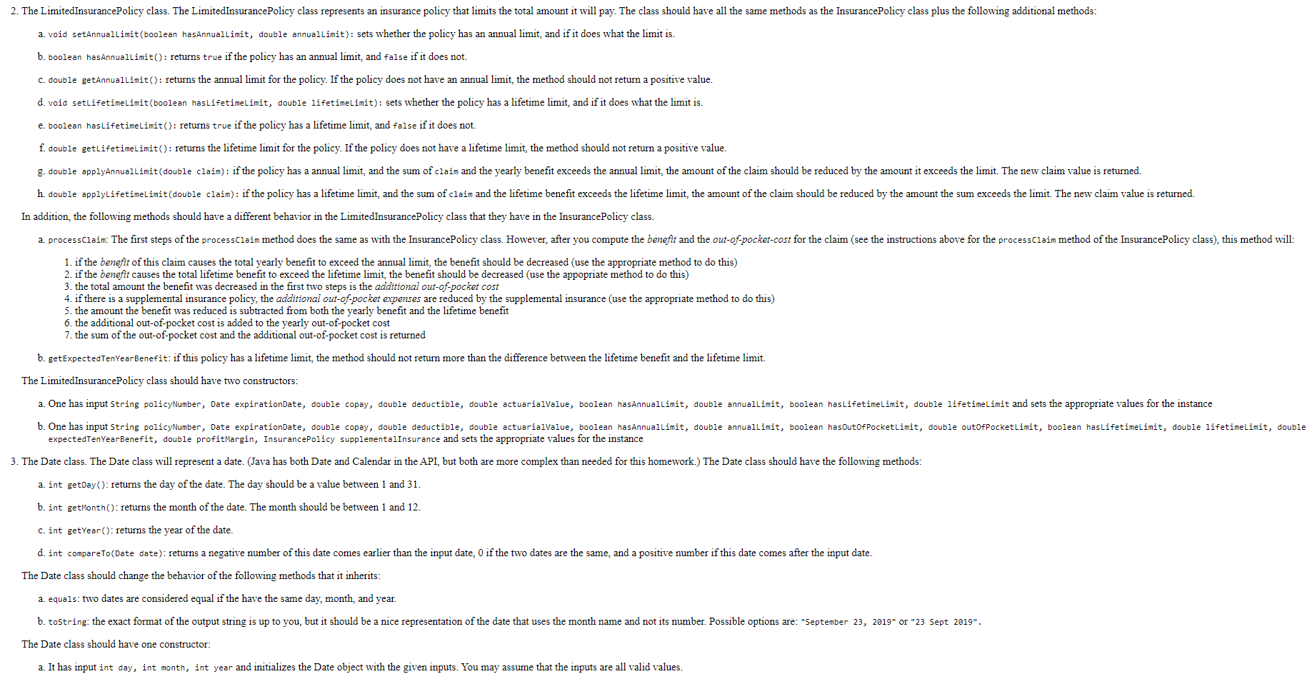 IV. Java Programming (60% of your grade) Guidelines | Chegg.com