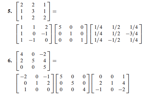 Solved In Exercises 5 And 6 The Matrix A Is Factored In The