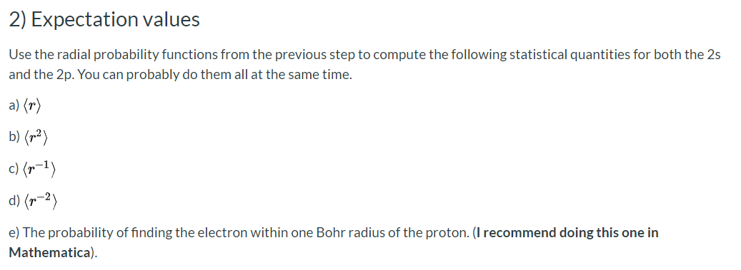Solved Expectation Values In This Problem Set Were Going