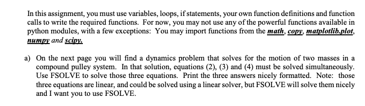 Solved In this assignment, you must use variables, loops, if | Chegg.com