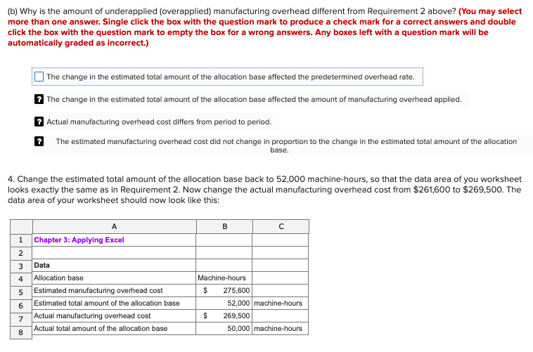 Solved Chapter 3: Applying Excel: Exercise 2. Change all of | Chegg.com