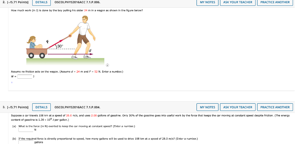 Solved Assume no friction acts on the wagon. (Assume d=24 m | Chegg.com