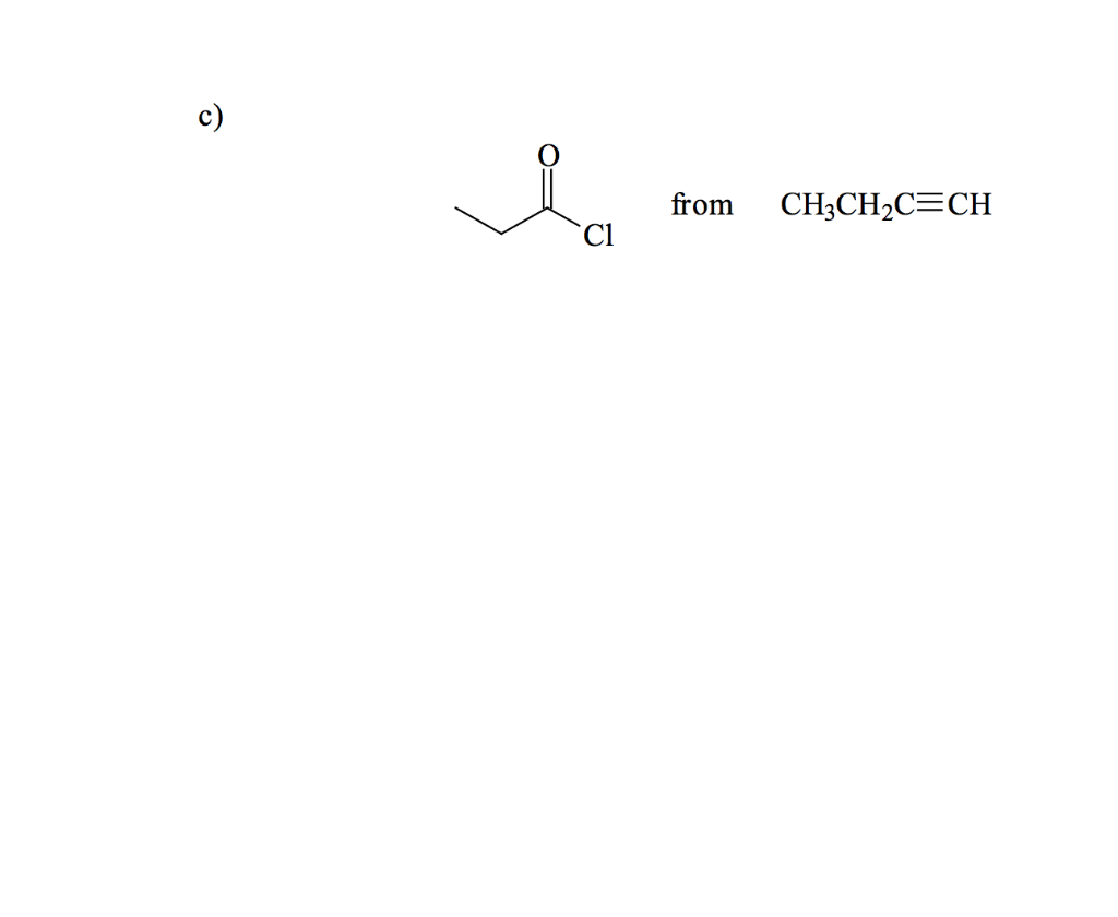 Solved 5) Propose a synthetic scheme for the preparation of | Chegg.com