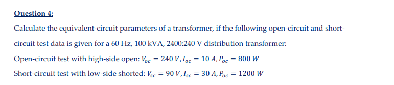 Solved Question 4: Calculate the equivalent-circuit | Chegg.com