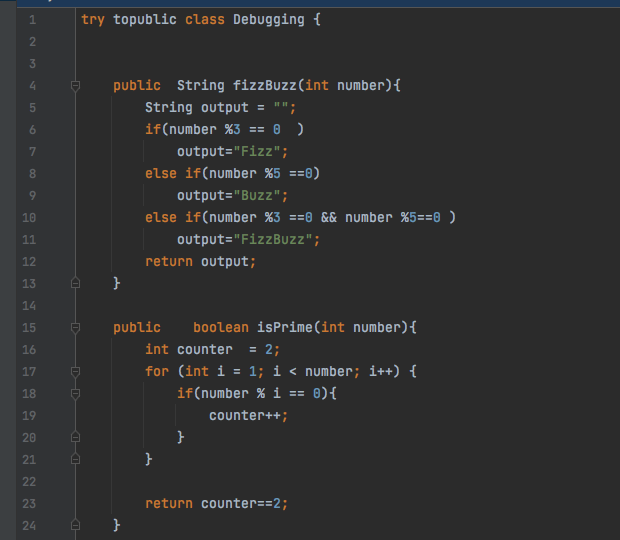 Solved java , contains 4 methods Every method has logical | Chegg.com