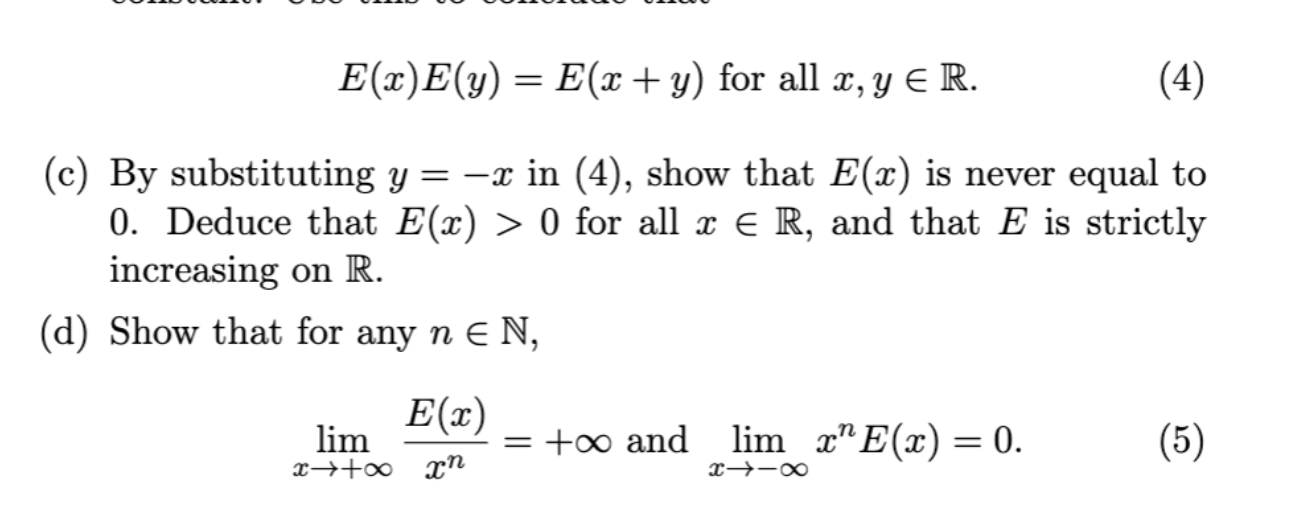 Solved 3. Consider the function E:R→R defined by | Chegg.com