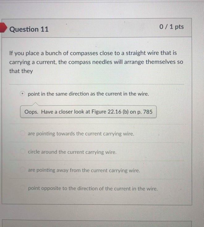 Solved 0/1 pts Question 11 If you place a bunch of compasses | Chegg.com