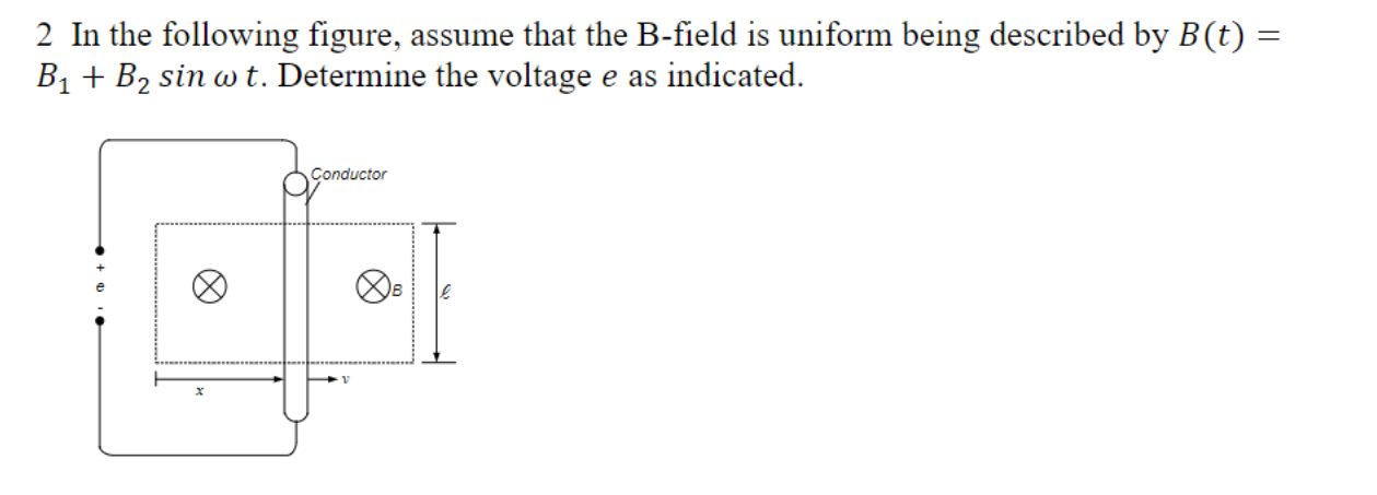 Solved 2 ﻿In the following figure, assume that the B-field | Chegg.com