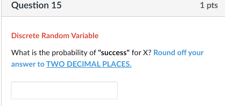 Use the information below for the Discrete Random | Chegg.com