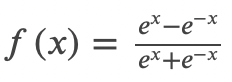 Solved find the derivative of f(x)=ex-e-xex+e-x | Chegg.com