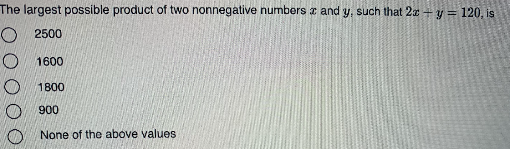 Solved The largest possible product of two nonnegative | Chegg.com
