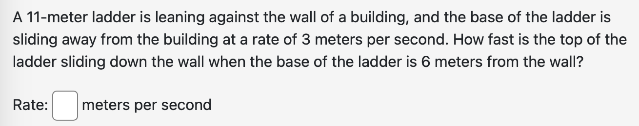 Solved A 11-meter ladder is leaning against the wall of a | Chegg.com
