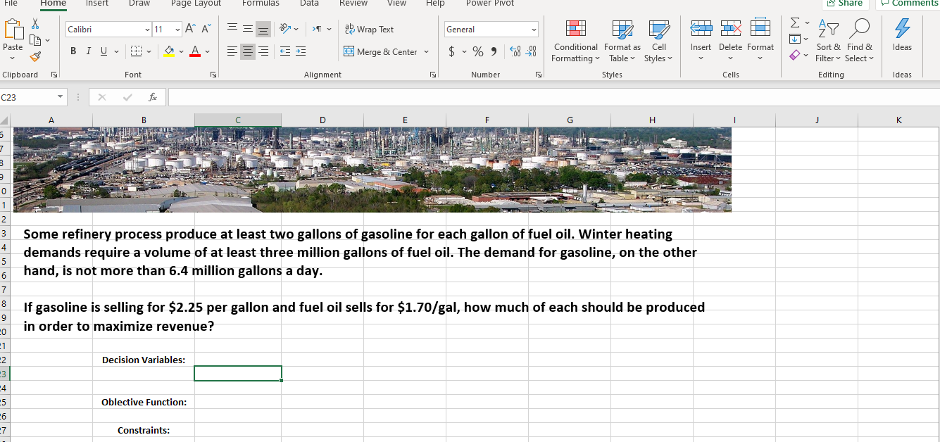 Solved File Home Insert Draw Page Layout Formulas Data | Chegg.com