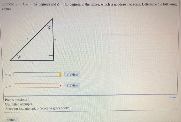 Solved 4.0 47 degrees and 43 degrees in the figure, which is | Chegg.com