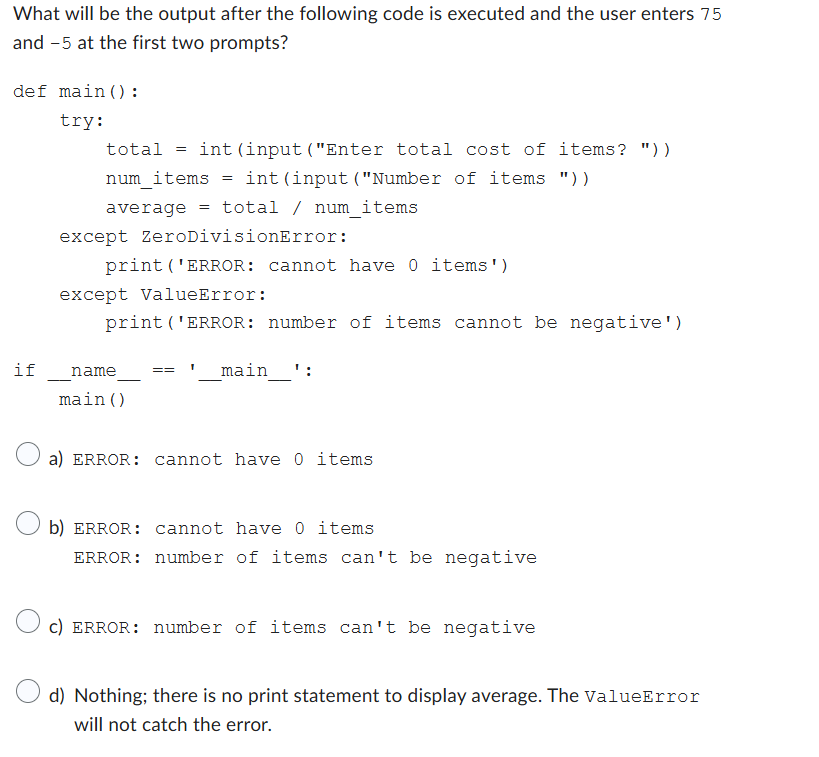 Solved What will be the output after the following code is | Chegg.com