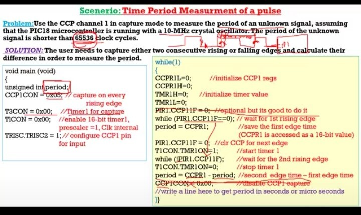 Use a CCP1 module in capture mode to measure the Time | Chegg.com