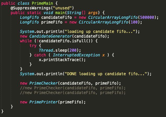 Hello, I need help with this prime number program. | Chegg.com