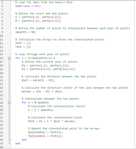 Solved NEEd HELP WITH MY MATLAB CODE [Minbana.m]? The code | Chegg.com