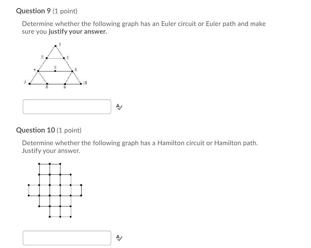 Solved Question 9 (1 point) Determine whether the following | Chegg.com